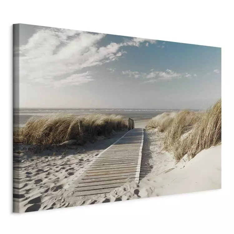 Cuadro Camino a la playa (1 pieza) - cielo de verano sobre la arena del ...
