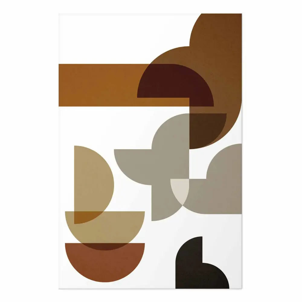 Póster Composición arenosa - composición abstracta de figuras ...