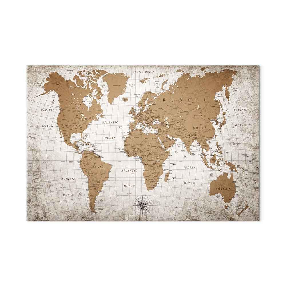 Cuadro Lost Map (1 Part) Wide impreso en lienzo para pared - Mapas del ...