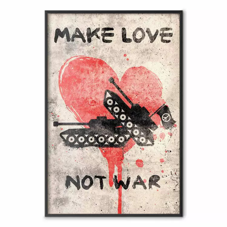 Póster Make Love Not War [Poster] para pared - tienda bimago