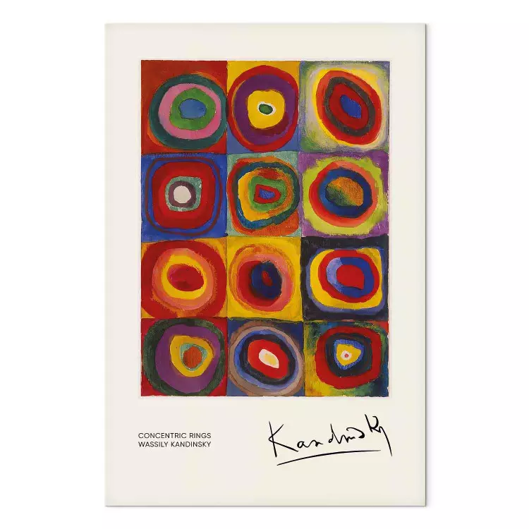 Cuadro XXL Color Study - Kandinsky’s Squares With Concentric Circles ...