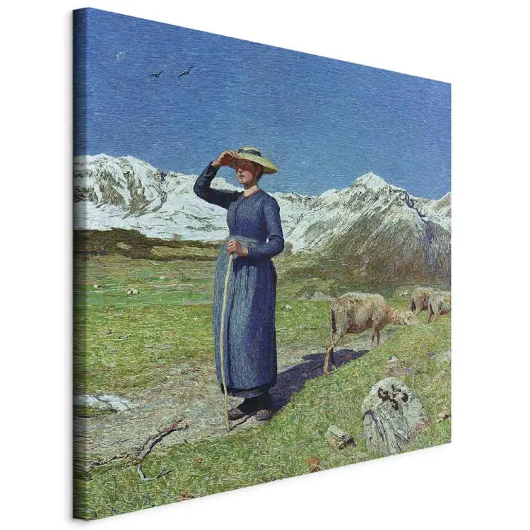 Cuadro famoso Giovanni Segantini - Midday in the Alps para pared ...