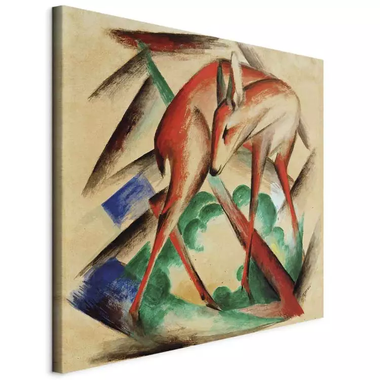 Reproducción Franz Marc - Reh (Rotes Reh) para pared - tienda bimago