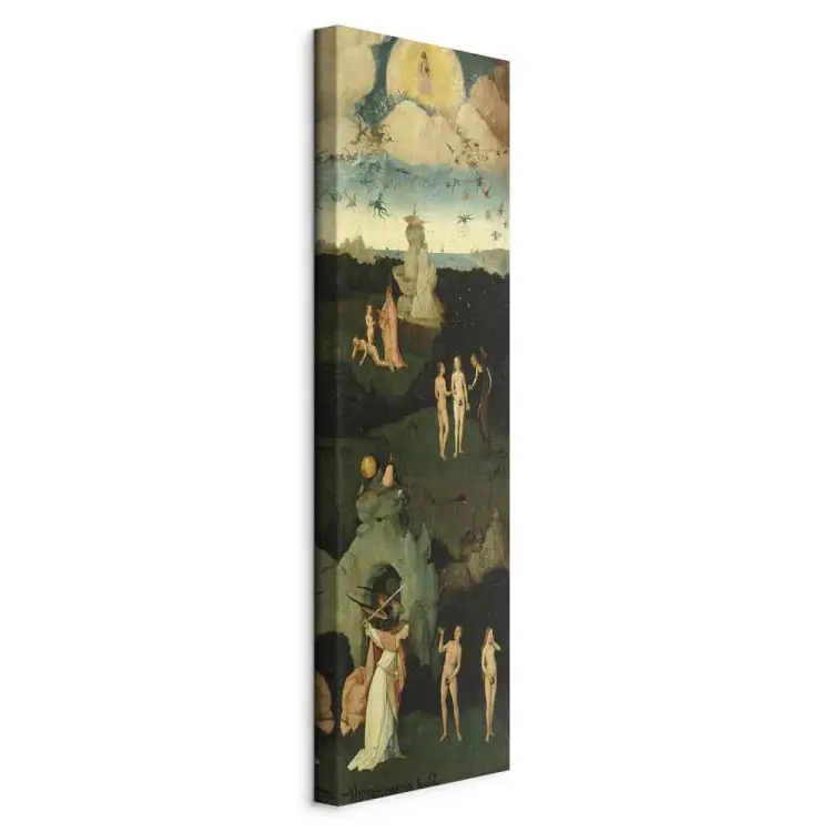 Cuadro famoso Hieronymus Bosch - Caída de los Ángeles, Creación de Eva ...
