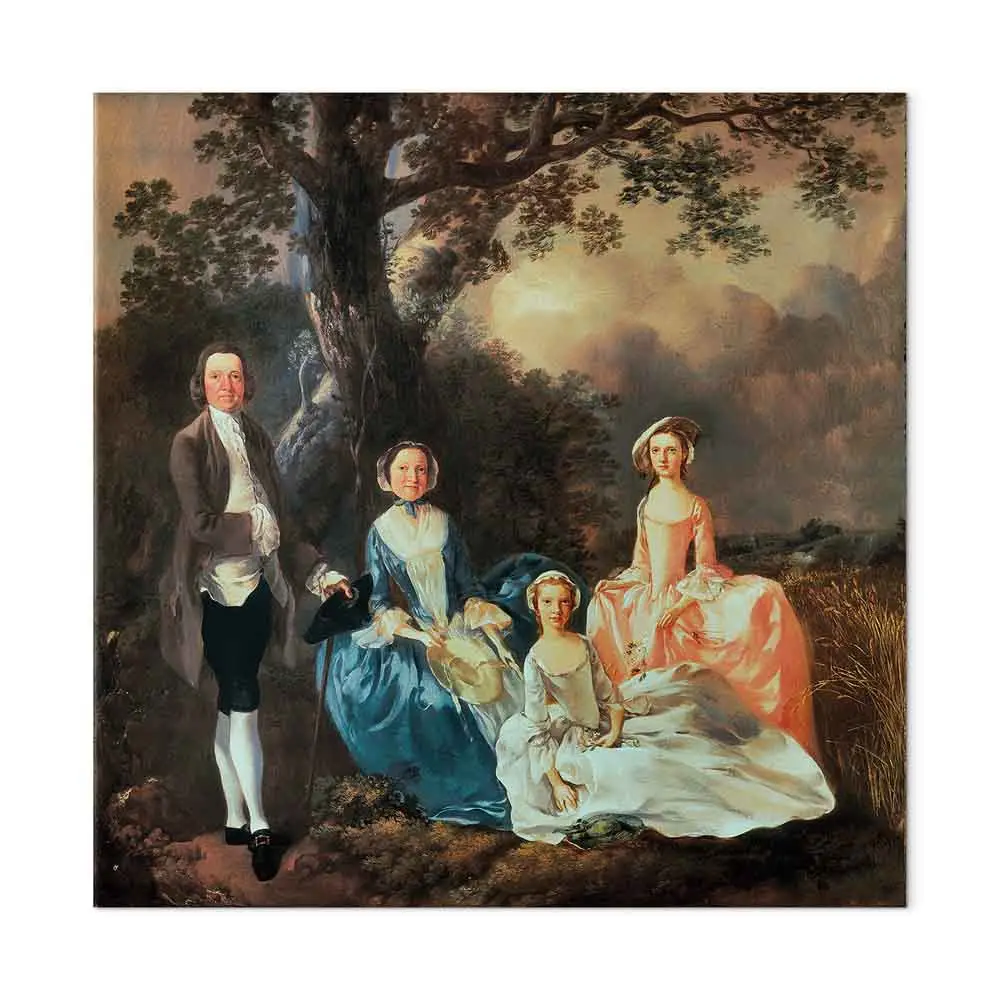 Cuadro famoso Mr. and Mrs. John Gravenor with their daughters ...