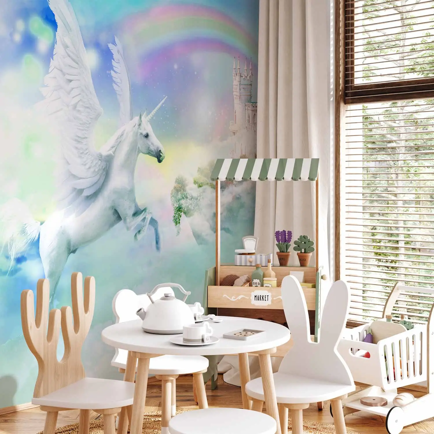 Oedim Fotomural Infantil Vinilo Para Pared Unicornio | Mural | FindTheDeal