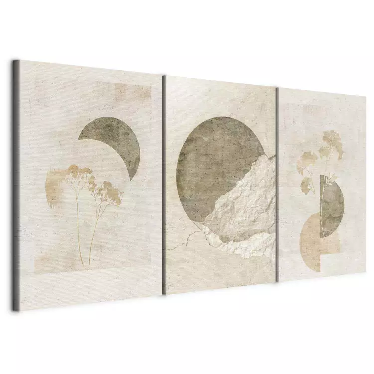 Cuadro A composition of subtle tones - organic forms combined with ...