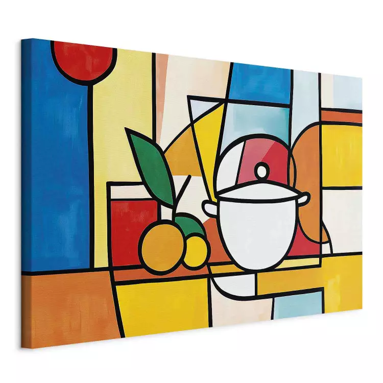 Cuadro Inspiraciones Picasso - Bodegón con una olla y frutas tropicales ...