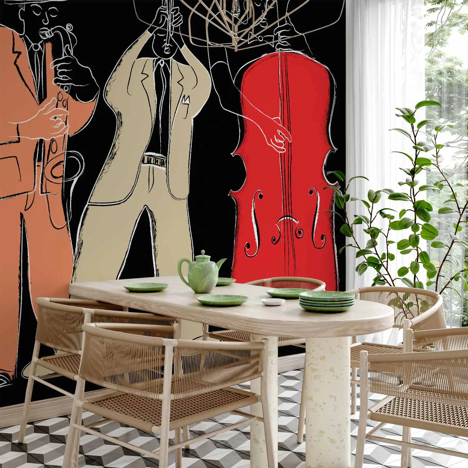 Centros De Mesa De Instrumentos Musicales