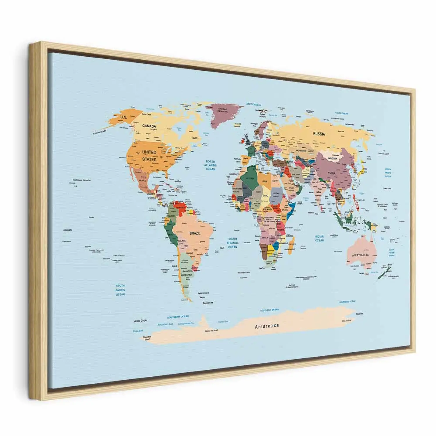 Mapas Del Mundo Con Nombres De Paises Y Ciudades