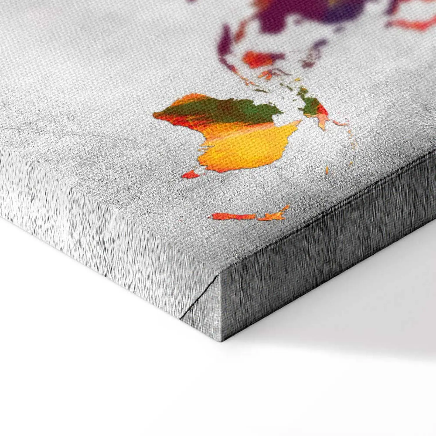 Cuadro Mundo artístico - tríptico impreso en lienzo para pared - Mapas ...