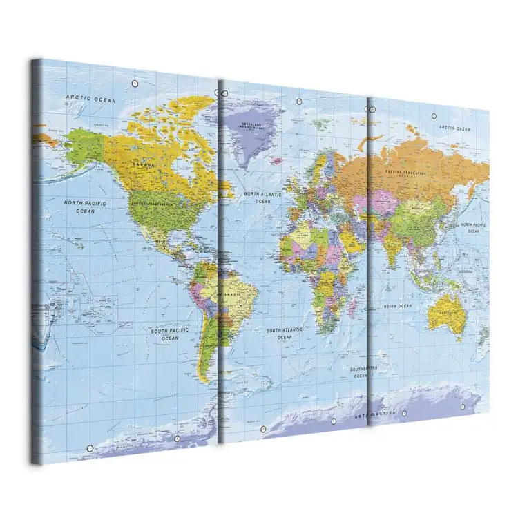 Mapa Del Mundo Político Mapamundi Educativo: Conoce El Mundo De Forma